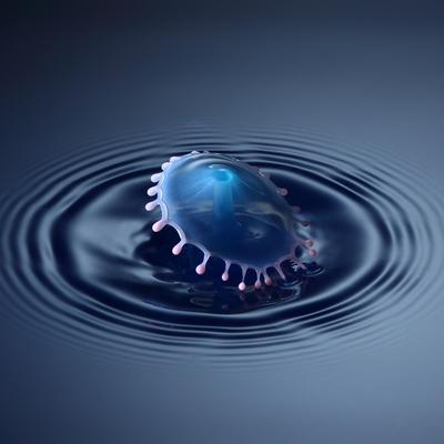 Collision water splash ripples waves abstract wallpaper - KDE Store