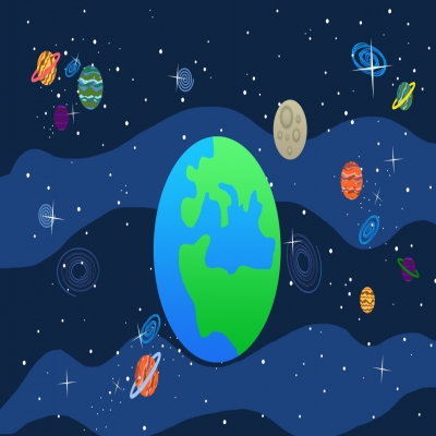 Digital art space planets earth Solar system wallpaper - KDE Store