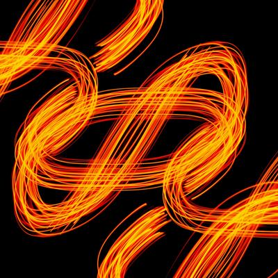 yellow-orange lights stripes dark photography wallpaper - KDE Store