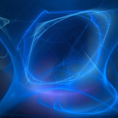 Blue lines pattern digital fractal art wallpaper - KDE Store