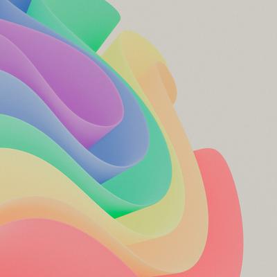 Colorful pattern curves wallpaper background - KDE Store