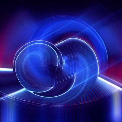 Purple and Blue Spiral Light Full HD - KDE Store