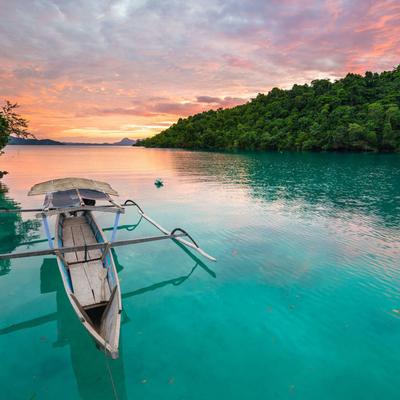 Sunset In Blue Lagoon In The Togean Islands Central Sulawesi - KDE Store