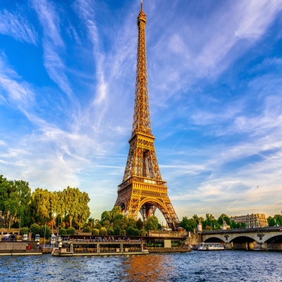 European Cities Eiffel Tower And River Seine Paris France - KDE Store