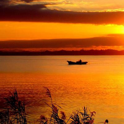 Boat In The Sunset - KDE Store