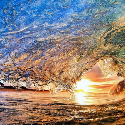 Ocean Wave Sunset - KDE Store