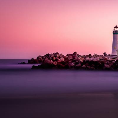 White Lighthouse on Brown Rock - KDE Store