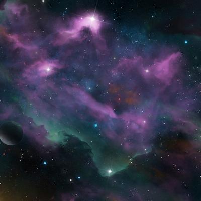 Purple and Black Galaxy Illustration Full HD - KDE Store