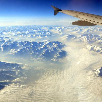 White Clouds Over Snow Covered Mountain - KDE Store