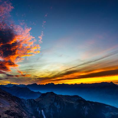 Orange and Blue Sky Full HD - KDE Store