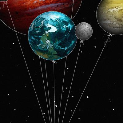 Astronaut With Balloons - KDE Store