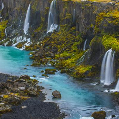 Sigalda Iceland Lekafossar Falls Android Wallpapers - KDE Store