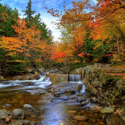 Seasons Autumn Forests Waterfalls Stones Nature 406481 - KDE Store
