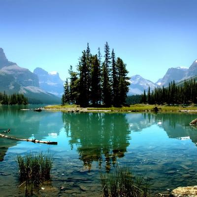 Canada Spirit Island Jasper National Park Nature Wallpaper - KDE Store