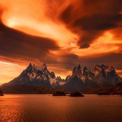 Sunset mountains - KDE Store