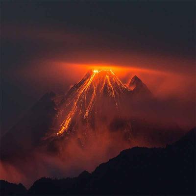Orange volcano - KDE Store