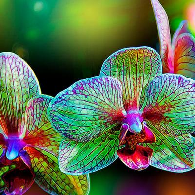 Alien Orchids Floral Art Photograph - KDE Store