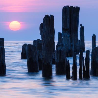 Beauty of nature beach sunset reflection - KDE Store