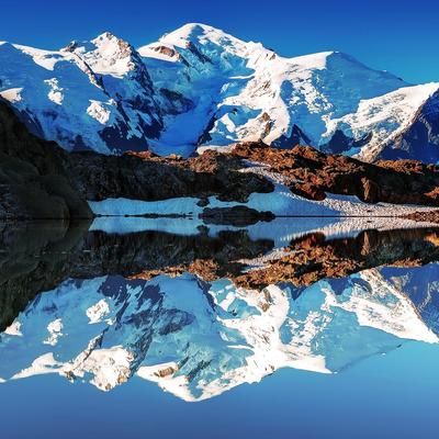 lake reflection winter mountain - KDE Store