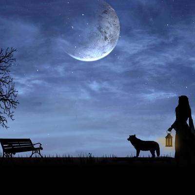 dark night girl Wallpaper - KDE Store