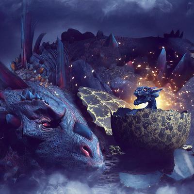 Photo of a dragon and a work of art - KDE Store