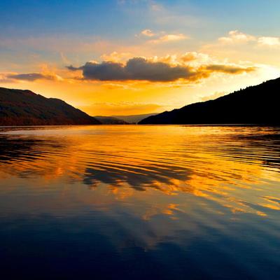 Sunset evening Nature LAKE Reflection HD Wallpaper - KDE Store