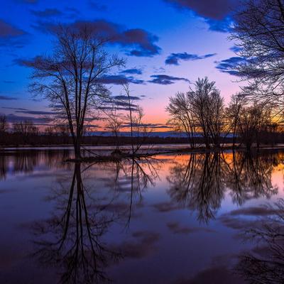 Sunset evening Nature LAKE Reflection HD Wallpaper - KDE Store