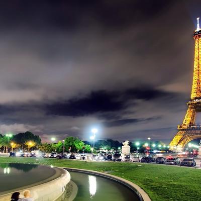 france paris eiffel tower night - KDE Store