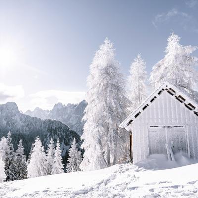 Sunny Mountains Snow Cold - KDE Store