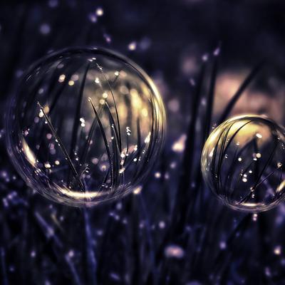 drops bubbles grass- - KDE Store