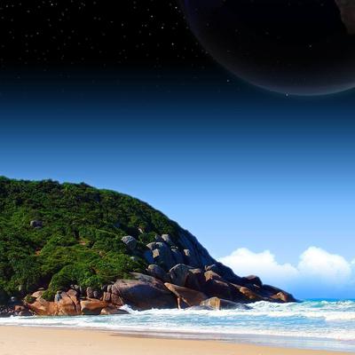 Blue sky and ocean - KDE Store