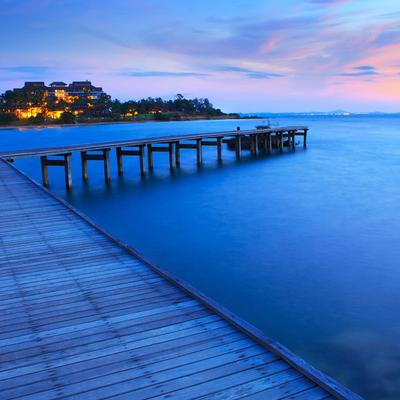 Evening ocean pier sunset - KDE Store