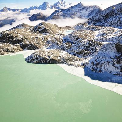 lake mountains ice green - KDE Store