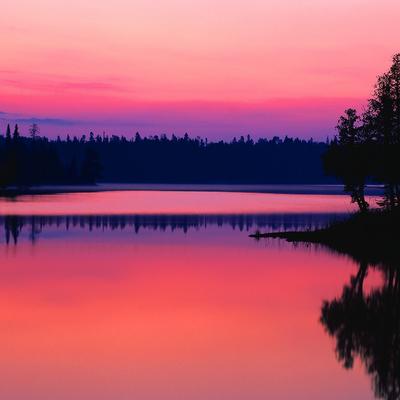Sunset lake reflection - KDE Store