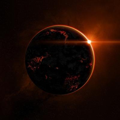 Mysterious red planet light - KDE Store