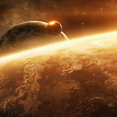 Planet sun light stars-Space Discovery - KDE Store