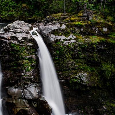 Tropical Rainforest Waterfall Stone Moss - KDE Store