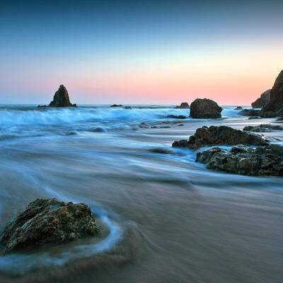 Beach rock morning sea horizon - KDE Store