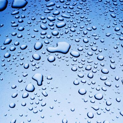Blue glass surface water drops - KDE Store