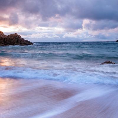 Ocean Beach Waves Clouds Sunrise - KDE Store