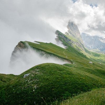 Europe West Coast Mountains Meadows Fog - KDE Store