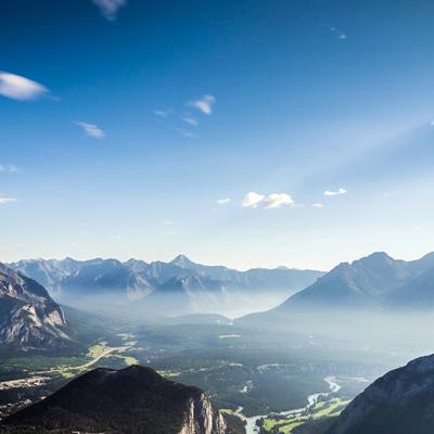 National park mountain sunshine clouds sky - KDE Store