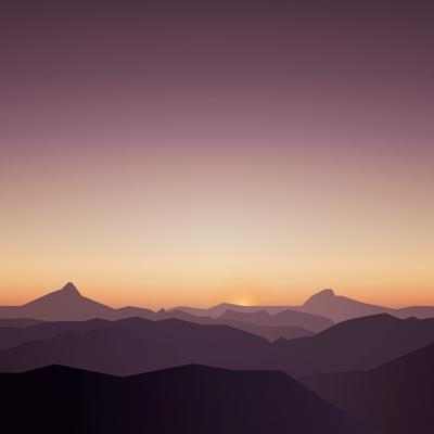 Sunset Mountains Calm High Quality - KDE Store