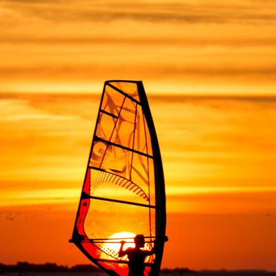 sunset and boat - KDE Store