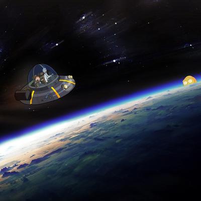 Rick and Morty Sci Fi Space Car Humor Morty Smith Rick - KDE Store