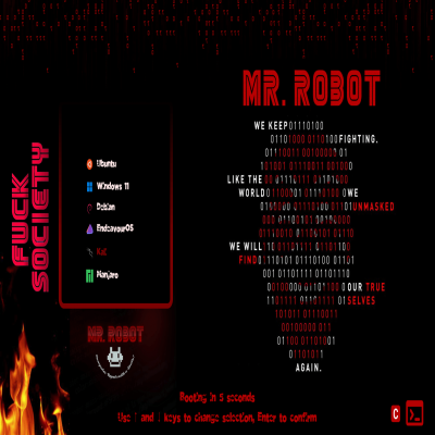 Mr Robot GRUB theme - KDE Store