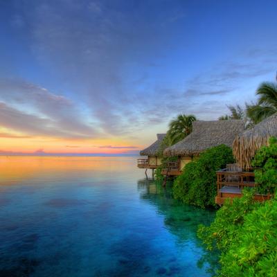 island sunset-Nature Landscape HD wallpaper - KDE Store