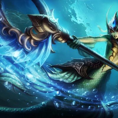 League Of Legends Nami Girl Mermaid Splash Art Full Hd Wallp - KDE Store