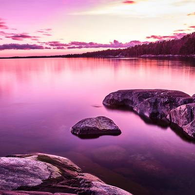 Lake Purple Nature Sunset - KDE Store
