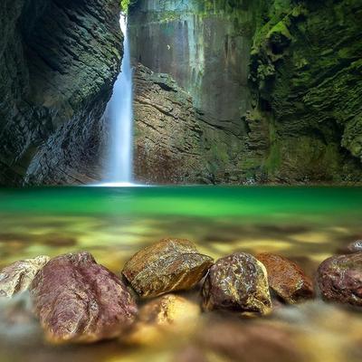 Jungle Waterfall Canyon Cave River - KDE Store